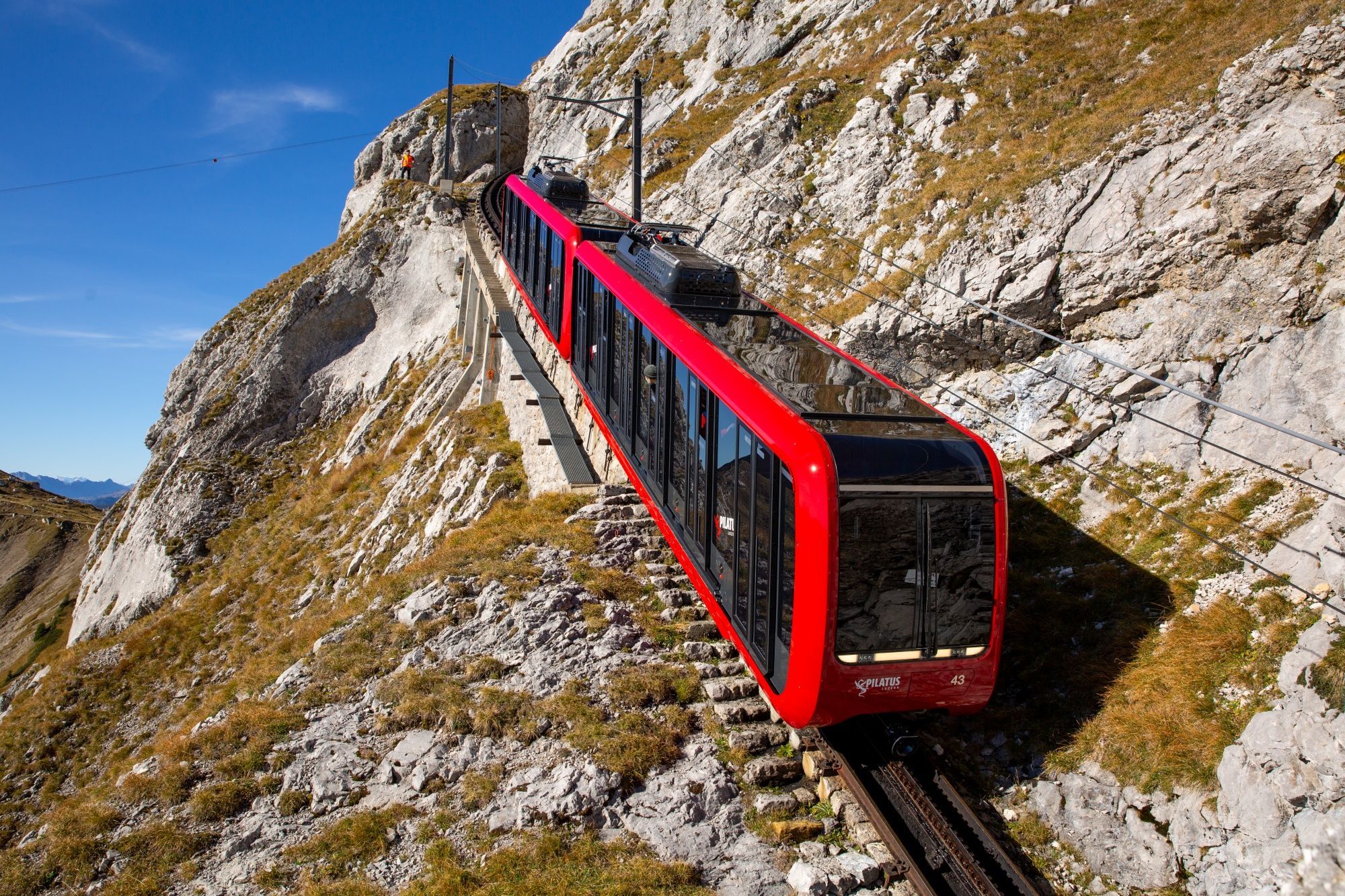 Mt. Pilatus self-guided trip by cogwheel train and cable car from/to ...