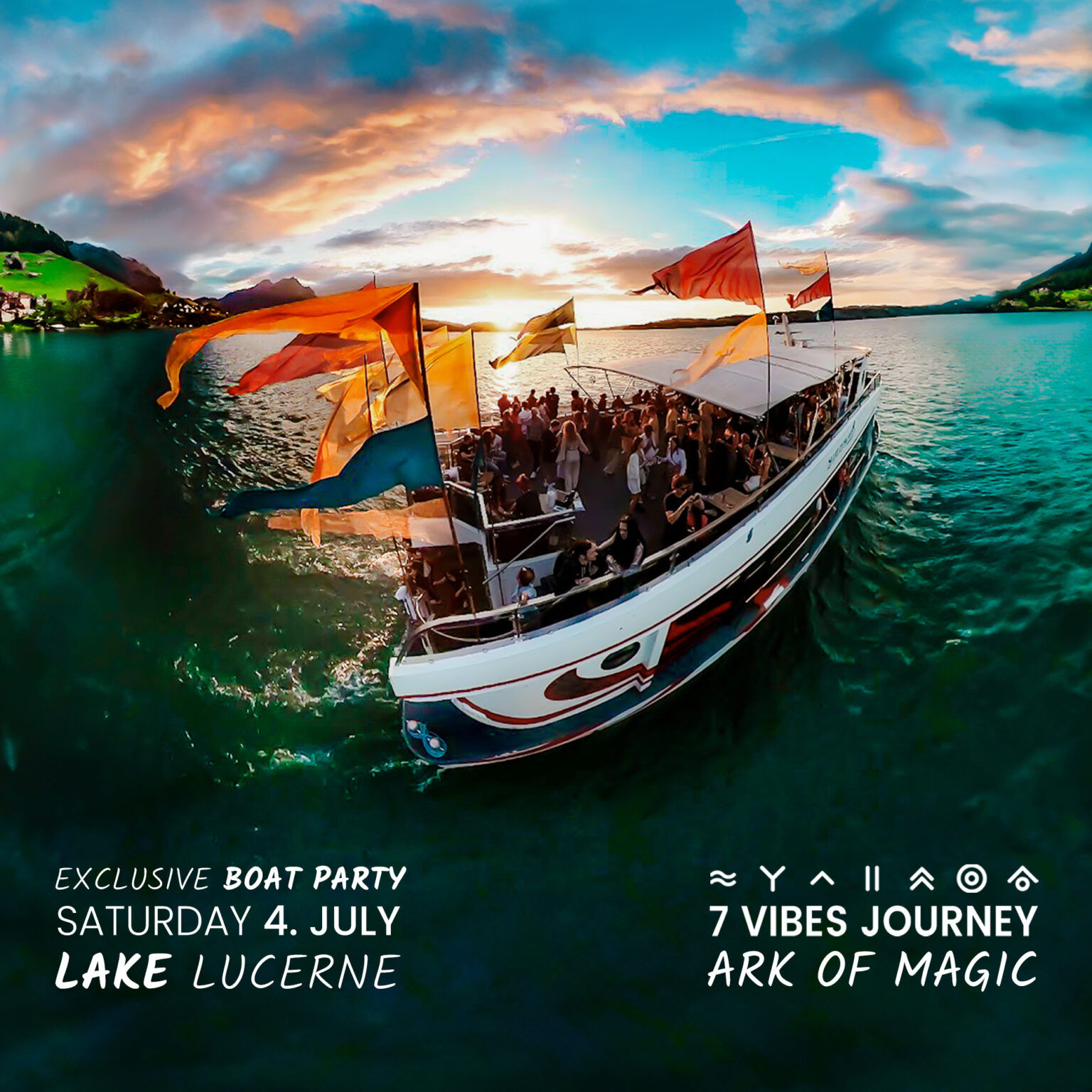 7 Vibes Journey Exclusive Boat Party ::: Lake Lucerne | Svizzera Turismo