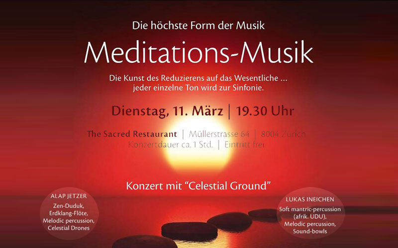 Meditations-Konzert "Celestial Ground" mit Alap Jetzer | 瑞士国家旅游局