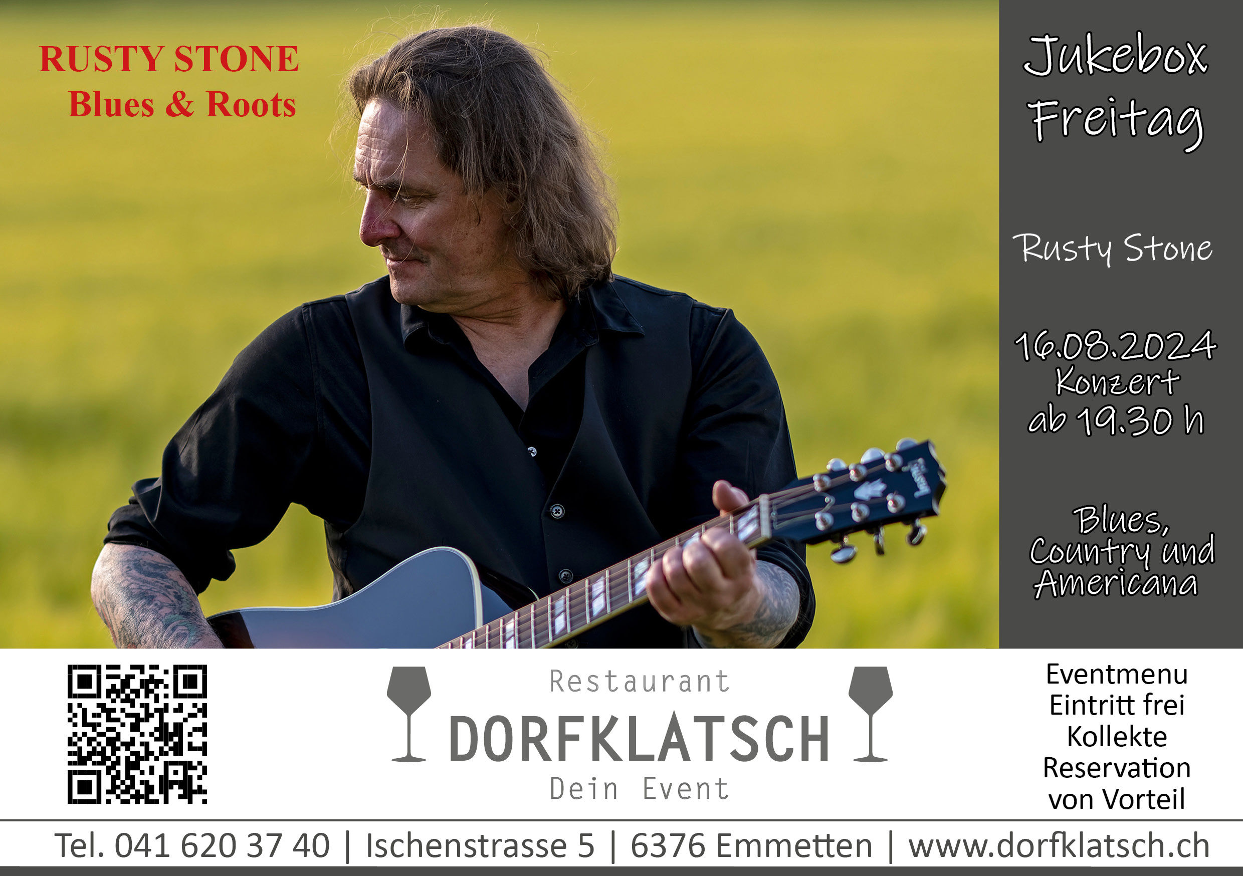 RUSTY STONE – Blues & Roots | Suiza Turismo