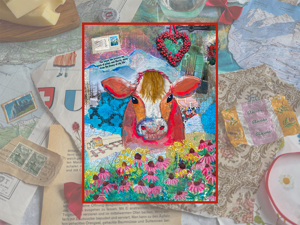 Taller de collage de la vaca suiza | Suiza Turismo