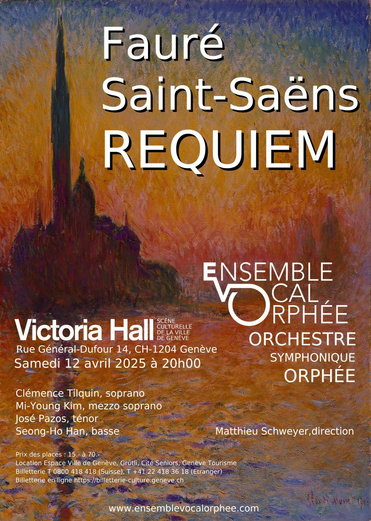 Requiem de Fauré et Requiem de Saint-Saëns par l’Ensemble vocal Orphée ...
