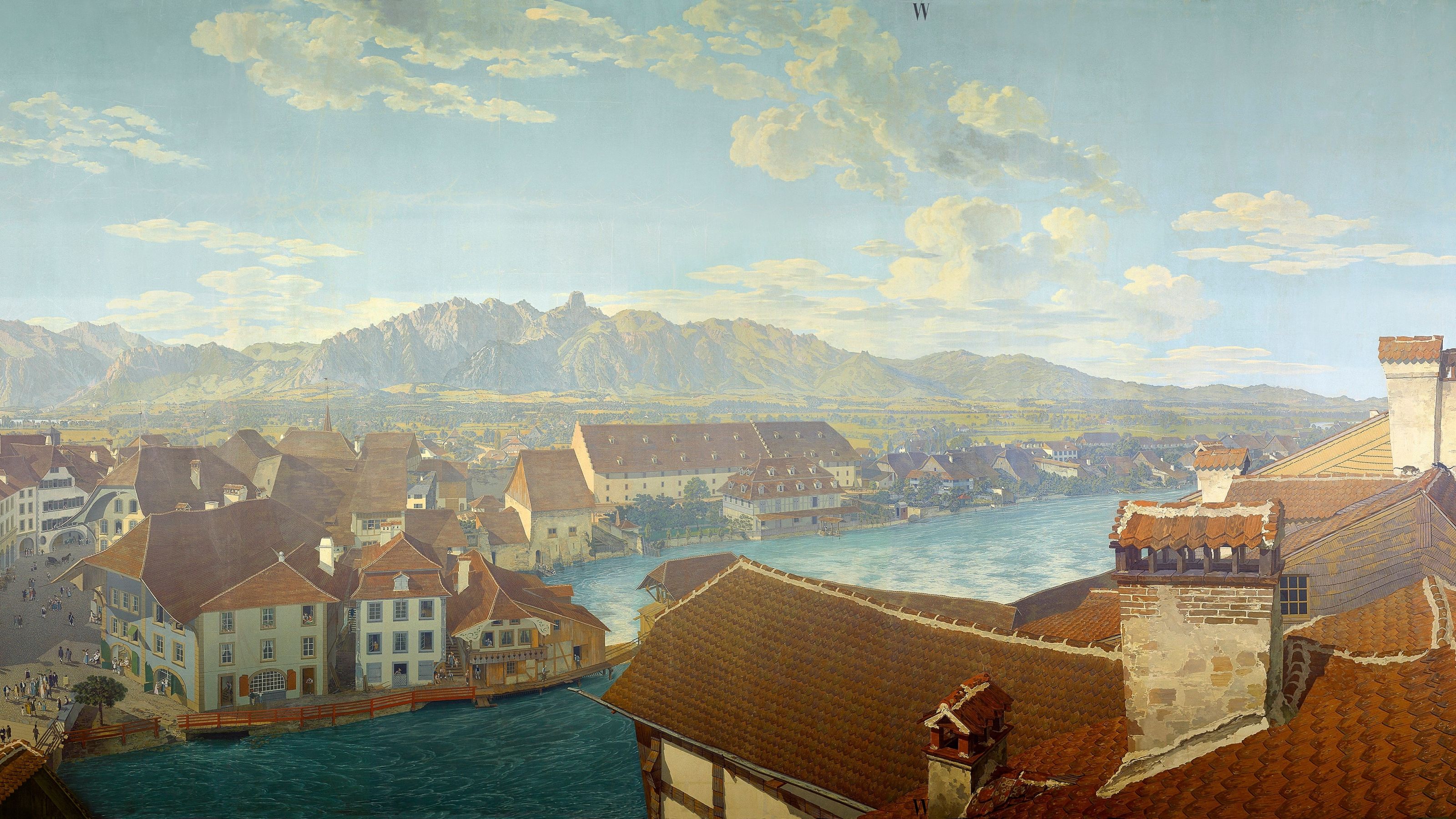 Thun-Panorama: Das Rundbild von Marquard Wocher | 瑞士国家旅游局