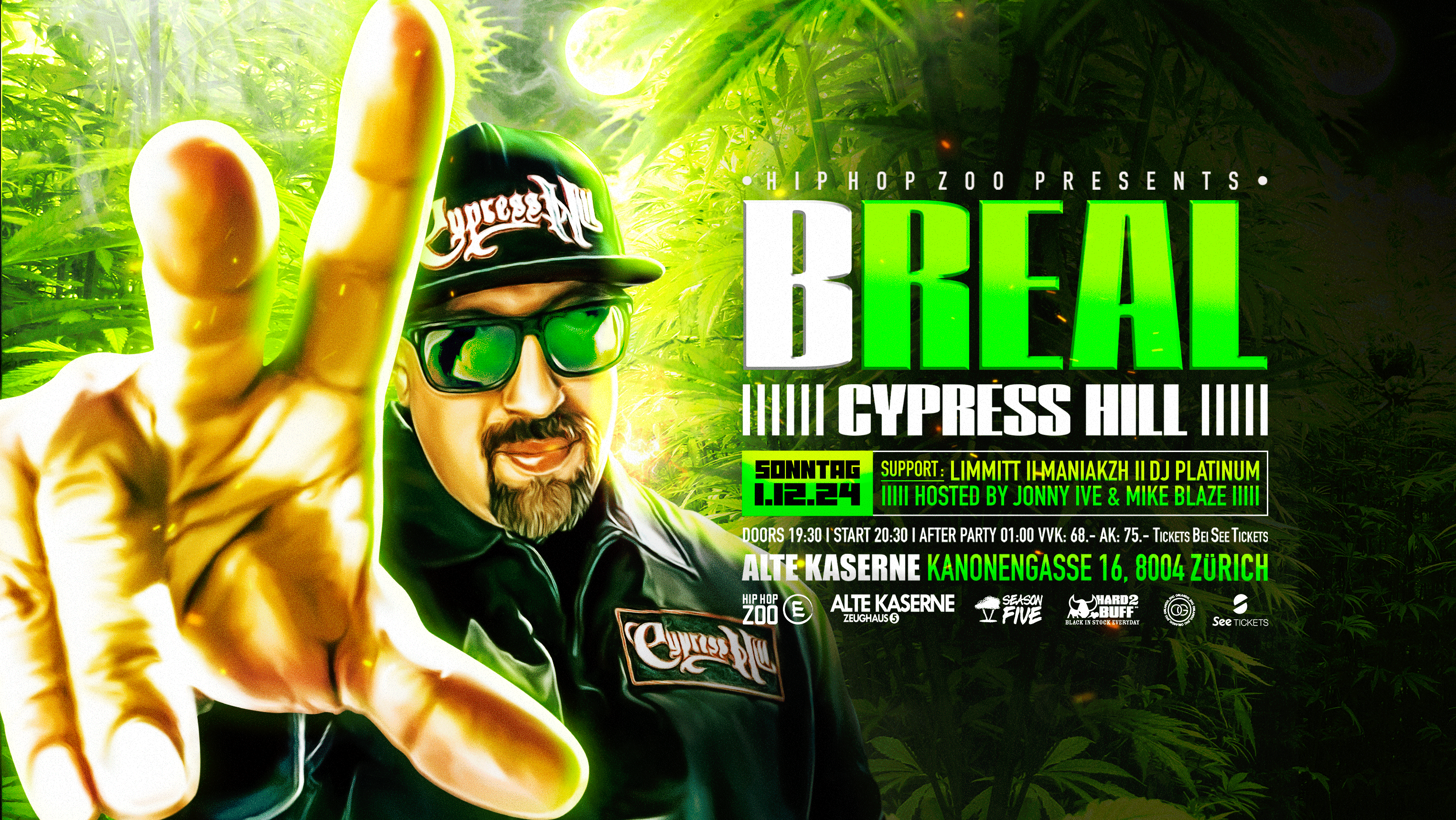 B-REAL (CYPRESS HILL) live @ Alte Kaserne Zürich | 瑞士国家旅游局