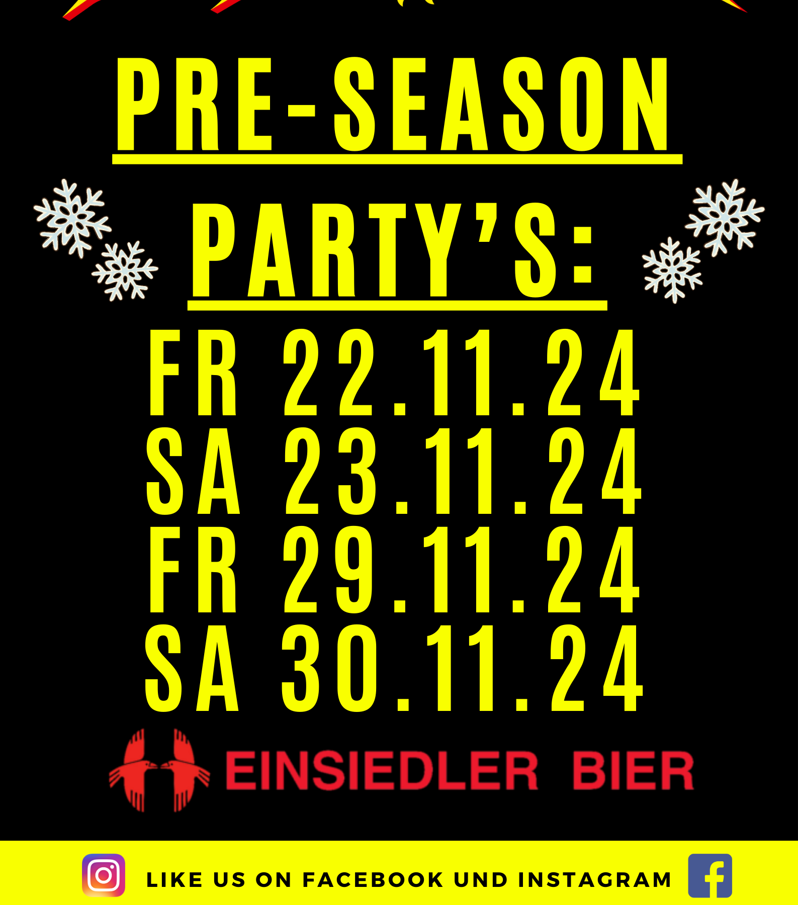 PreSeason Party's | 瑞士国家旅游局